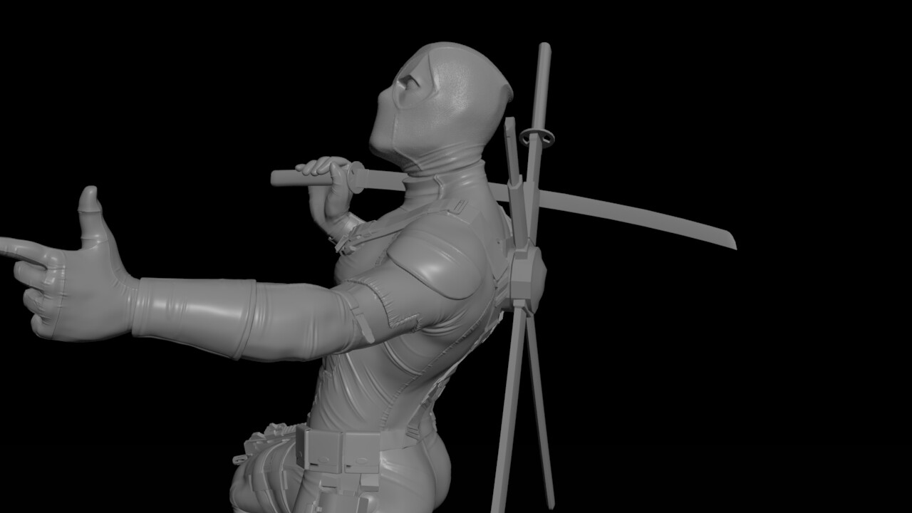 ArtStation - Deadpool stl 3D print model | Resources