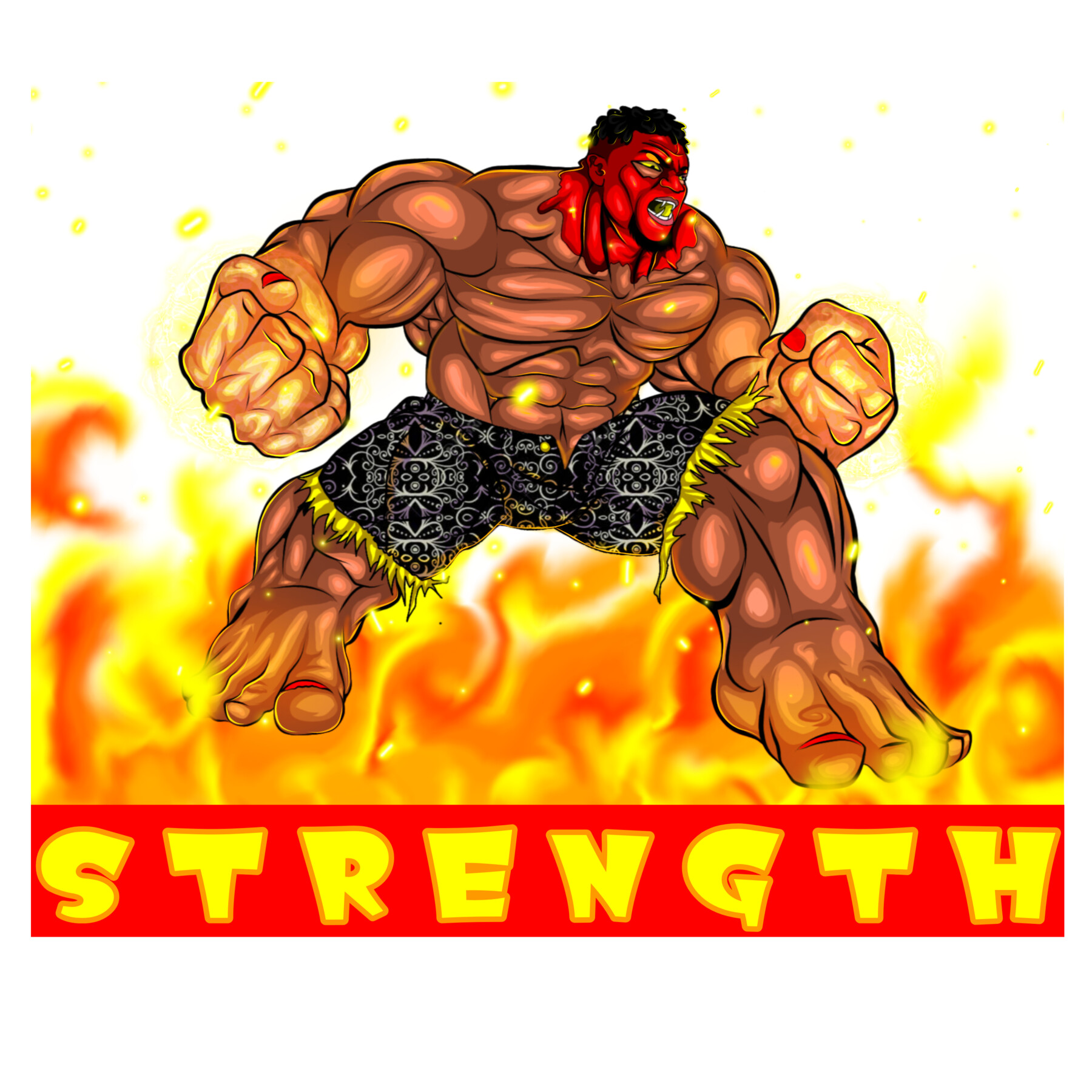 ArtStation - RED HEAD HULK | Artworks
