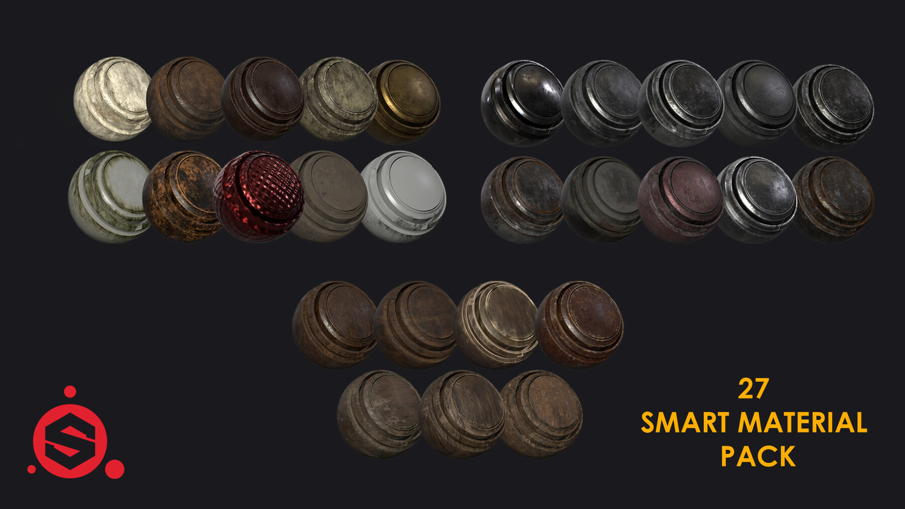 ArtStation - 27 Smart Material Pack | Resources