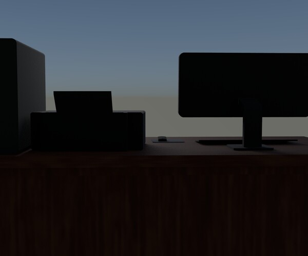 ArtStation - Computer Desk | Game Assets