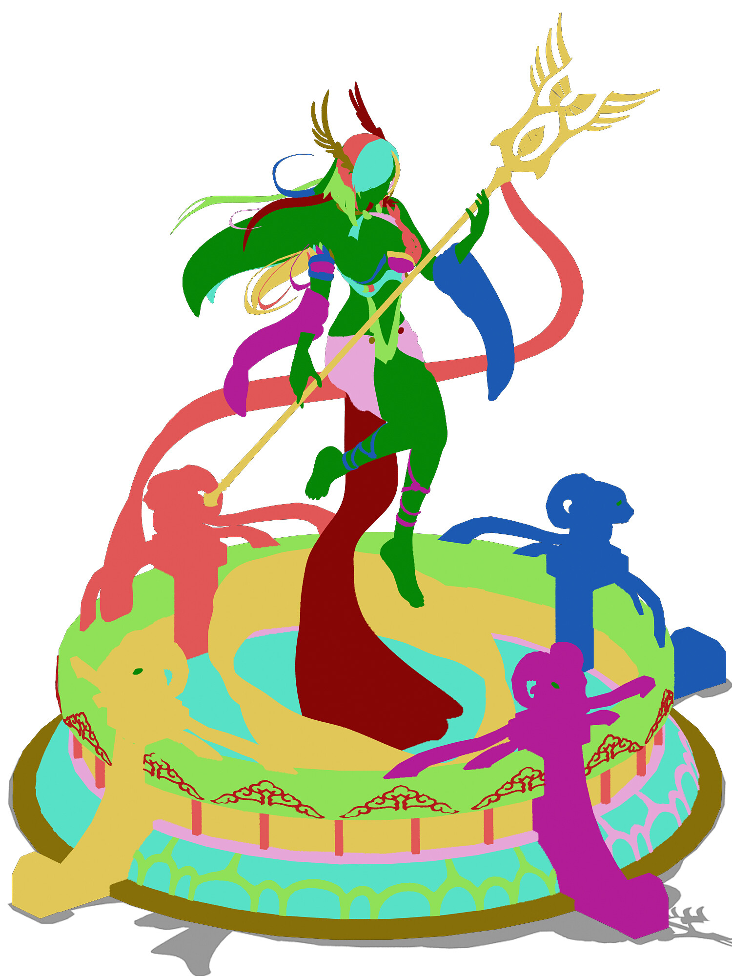 ArtStation - Fairy town - young goddess curse | Game Assets