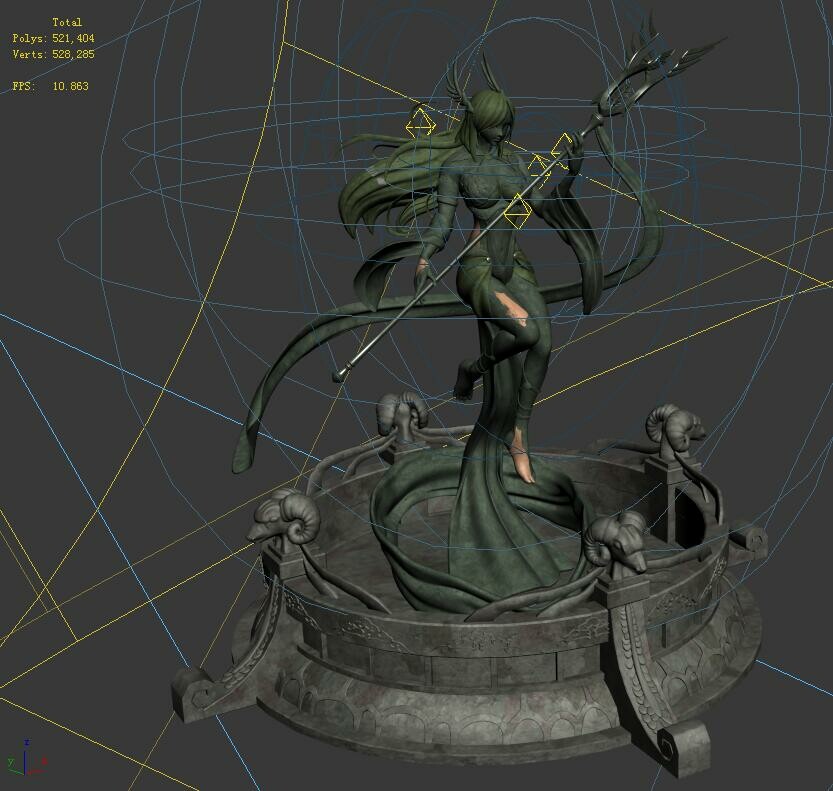 ArtStation - Fairy town - young goddess curse | Game Assets