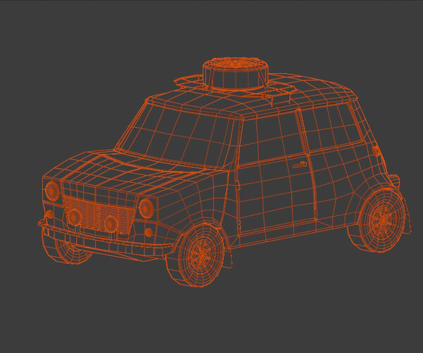 ArtStation - Low-poly/game-ready classic rally car | Game Assets