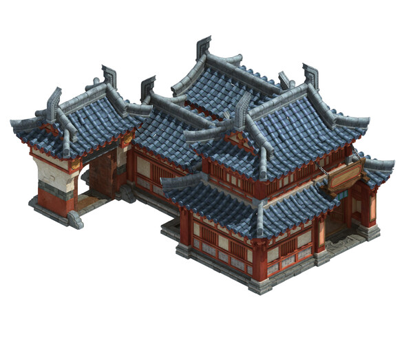 ArtStation - Ancient Chinese architecture - craft shop | Game Assets