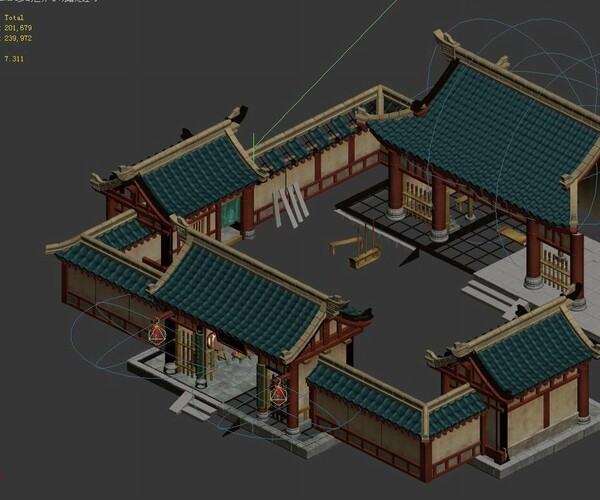 ArtStation - Ancient Chinese Architecture - State Government Yamen ...