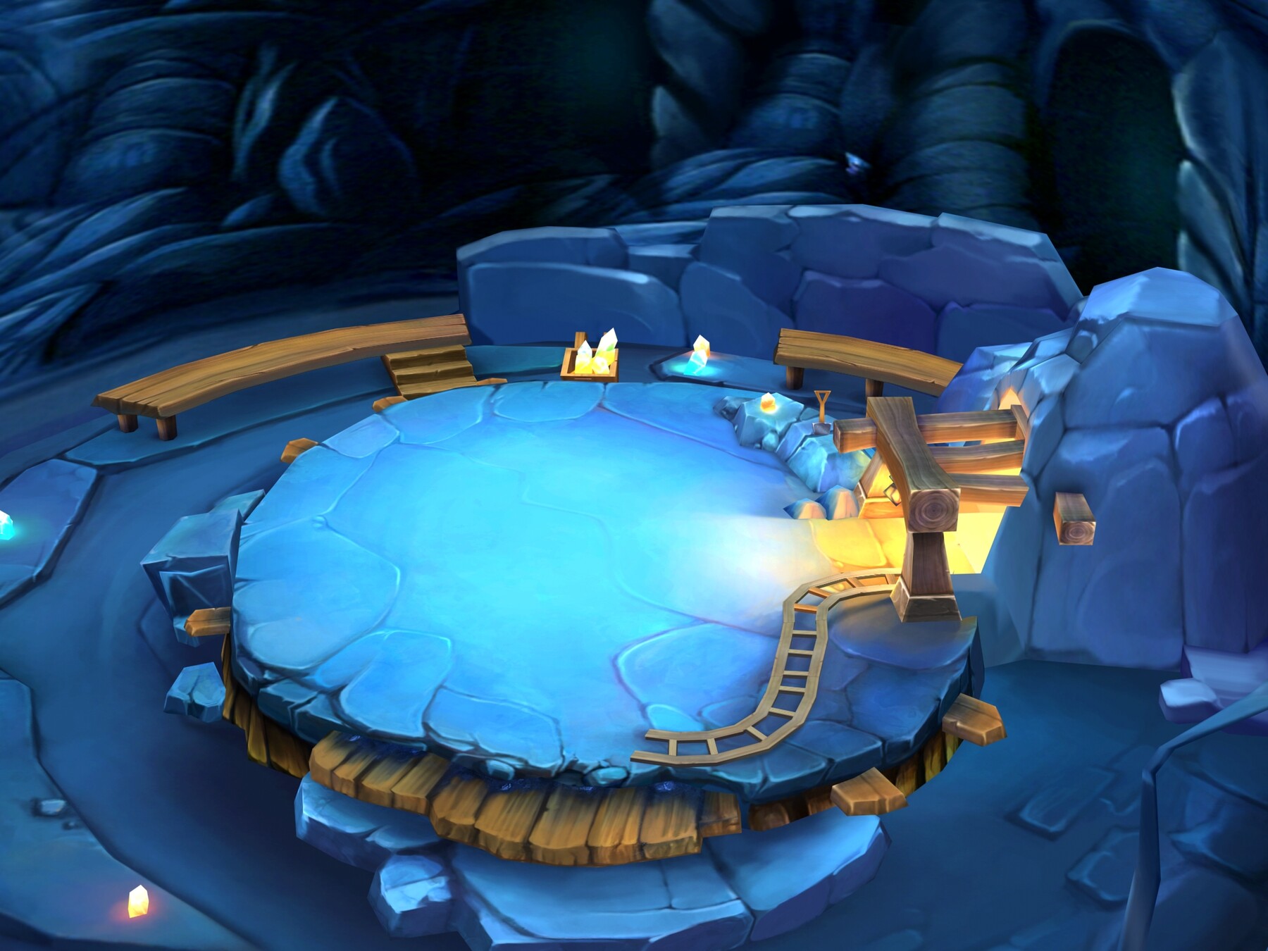 ArtStation - Low Model - Snow White Dwarf Cave 02 | Game Assets