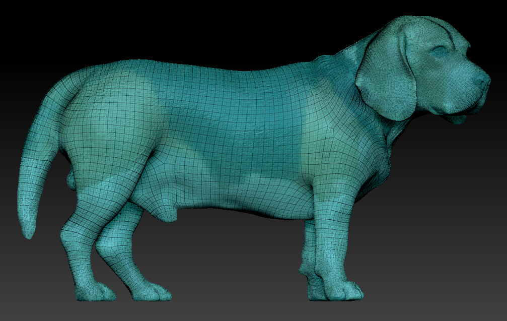 ArtStation - Beagle dog 09 | Game Assets