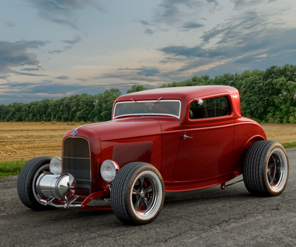 ArtStation - 1932 Ford 3windows Modified Hot-Rod 3D model | Resources