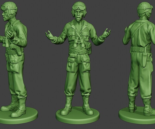 ArtStation - American Tank Crew unit ww2 Talk ATC1 | Resources