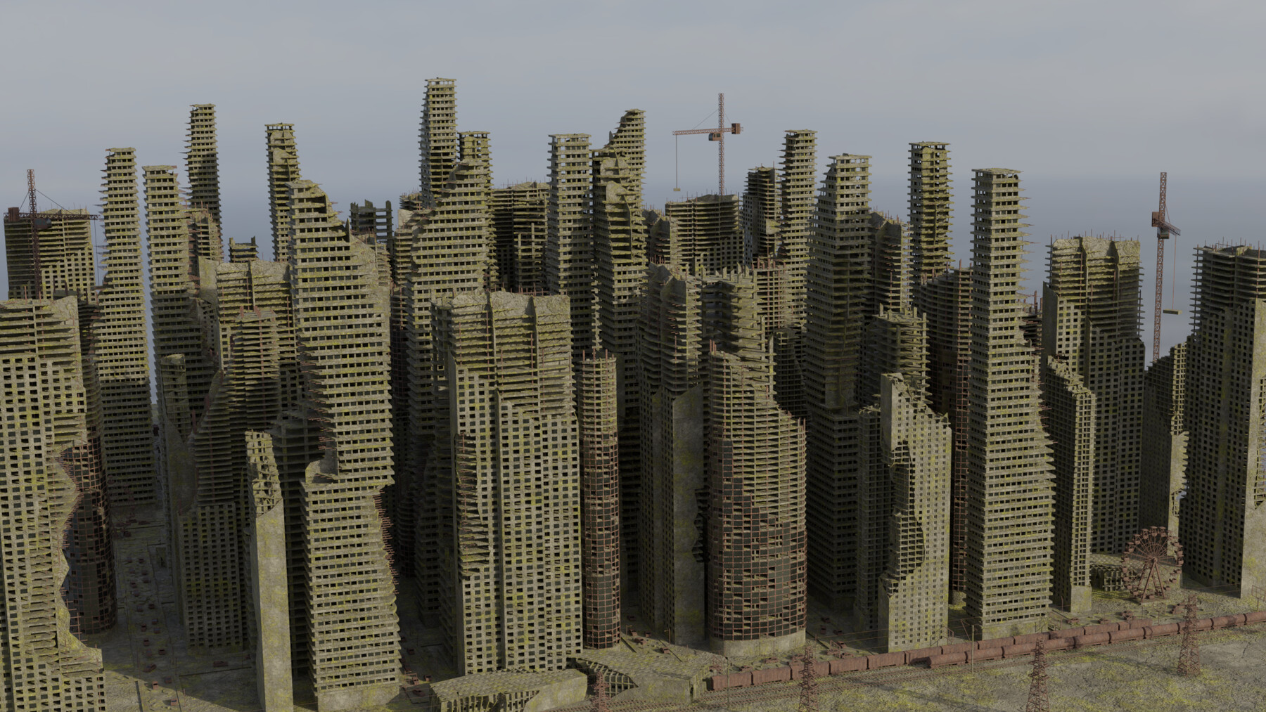 ArtStation - Post Apocalyptic Ruined City Pack | Resources