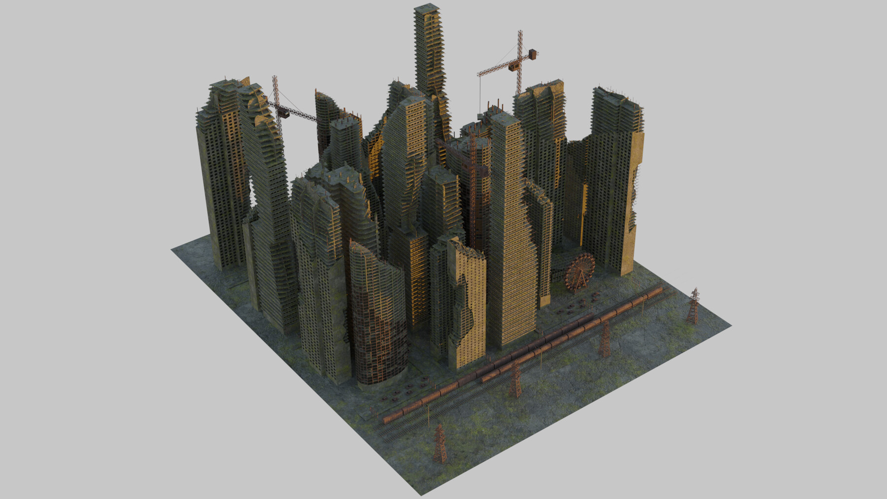 ArtStation - Post Apocalyptic Ruined City Pack | Resources