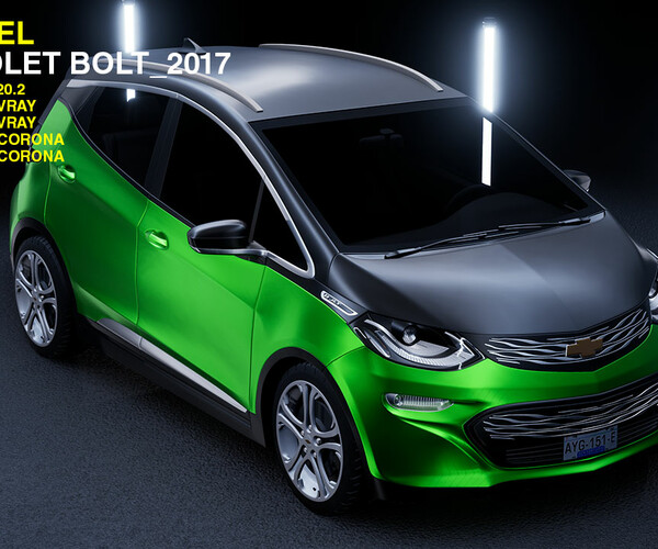 ArtStation - Chevrolet Bolt 2017 - 3D Model. Twinmotion, Max, Vray ...