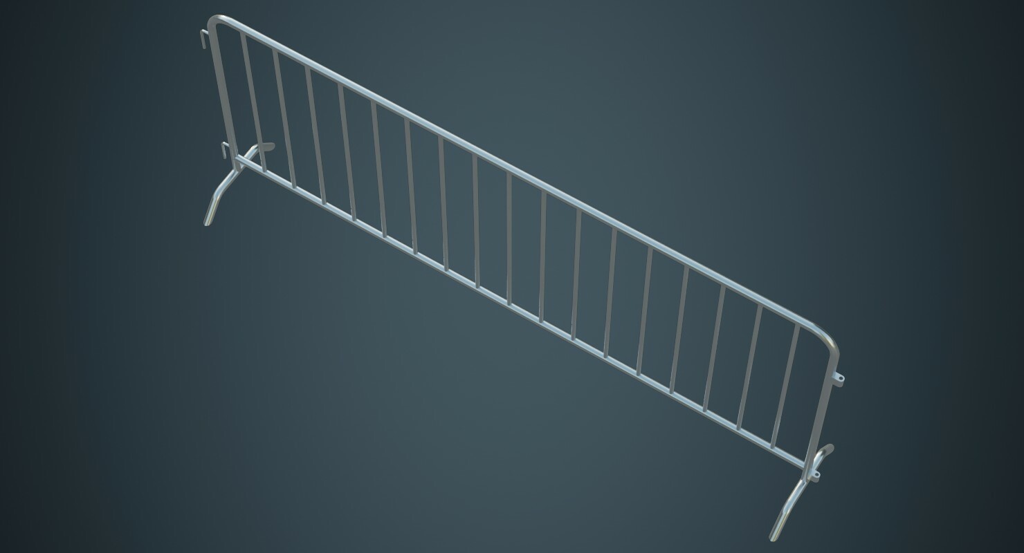 ArtStation - Crowd Barrier 1A | Game Assets