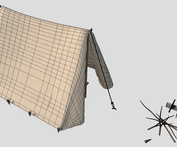 ArtStation - Camping Tent | Game Assets