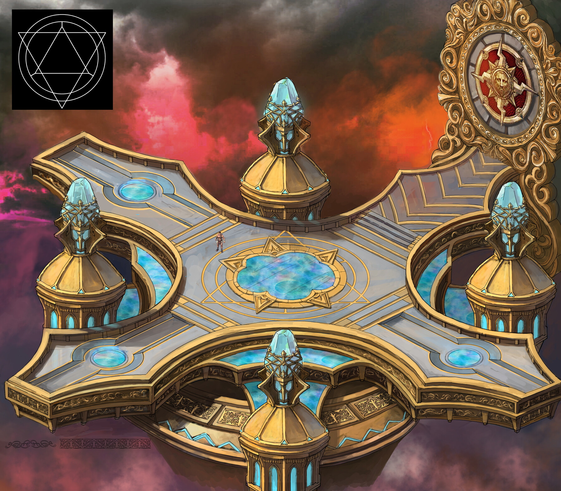 ArtStation - Temple - Central Platform 01 | Game Assets