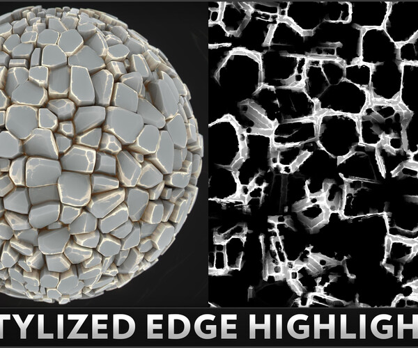 ArtStation - Stylized Edge Highlight - Substance Designer Node | Resources