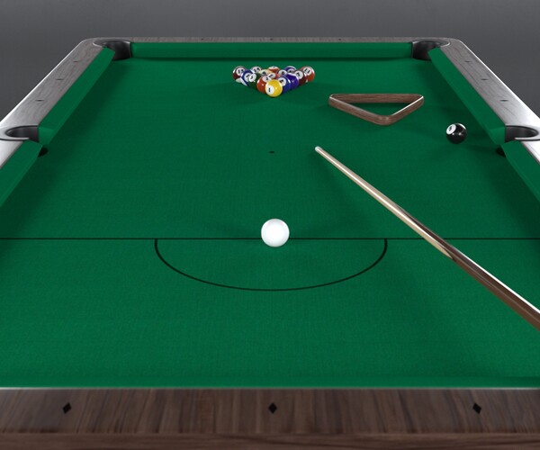 ArtStation - Billiard Table Pool table PBR texture 3D model | Game Assets