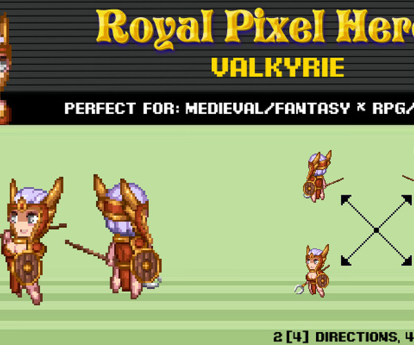 ArtStation - Pixel Art Chibi: Valkyrie / Royal Pixel / Isometric | Game ...