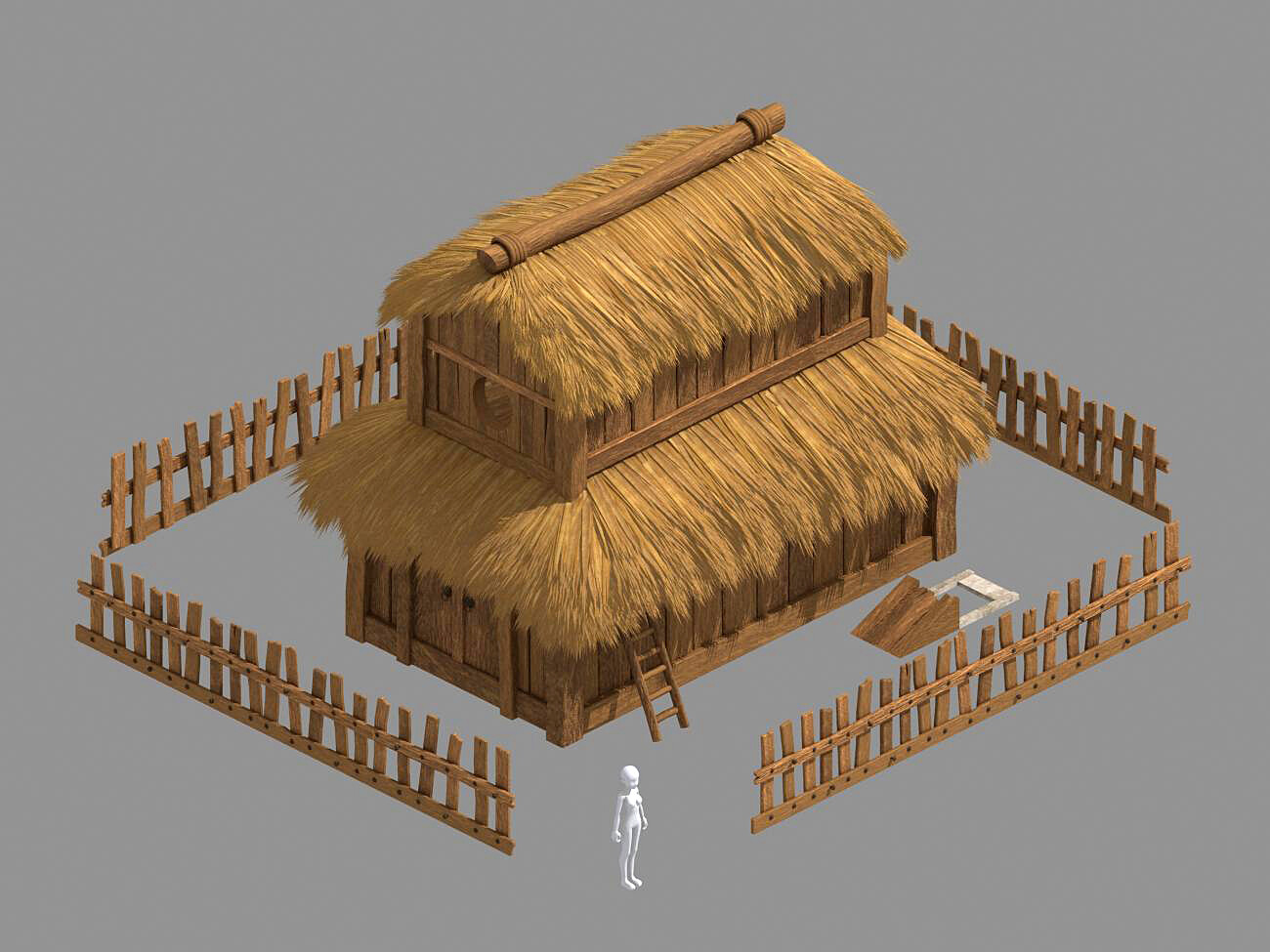 ArtStation - Rural Architecture - House 01 | Game Assets