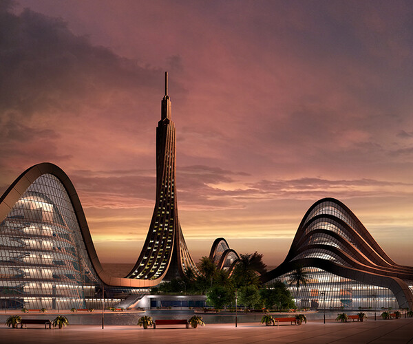 ArtStation - Futuristic City 12. Organic Architecture | Artworks