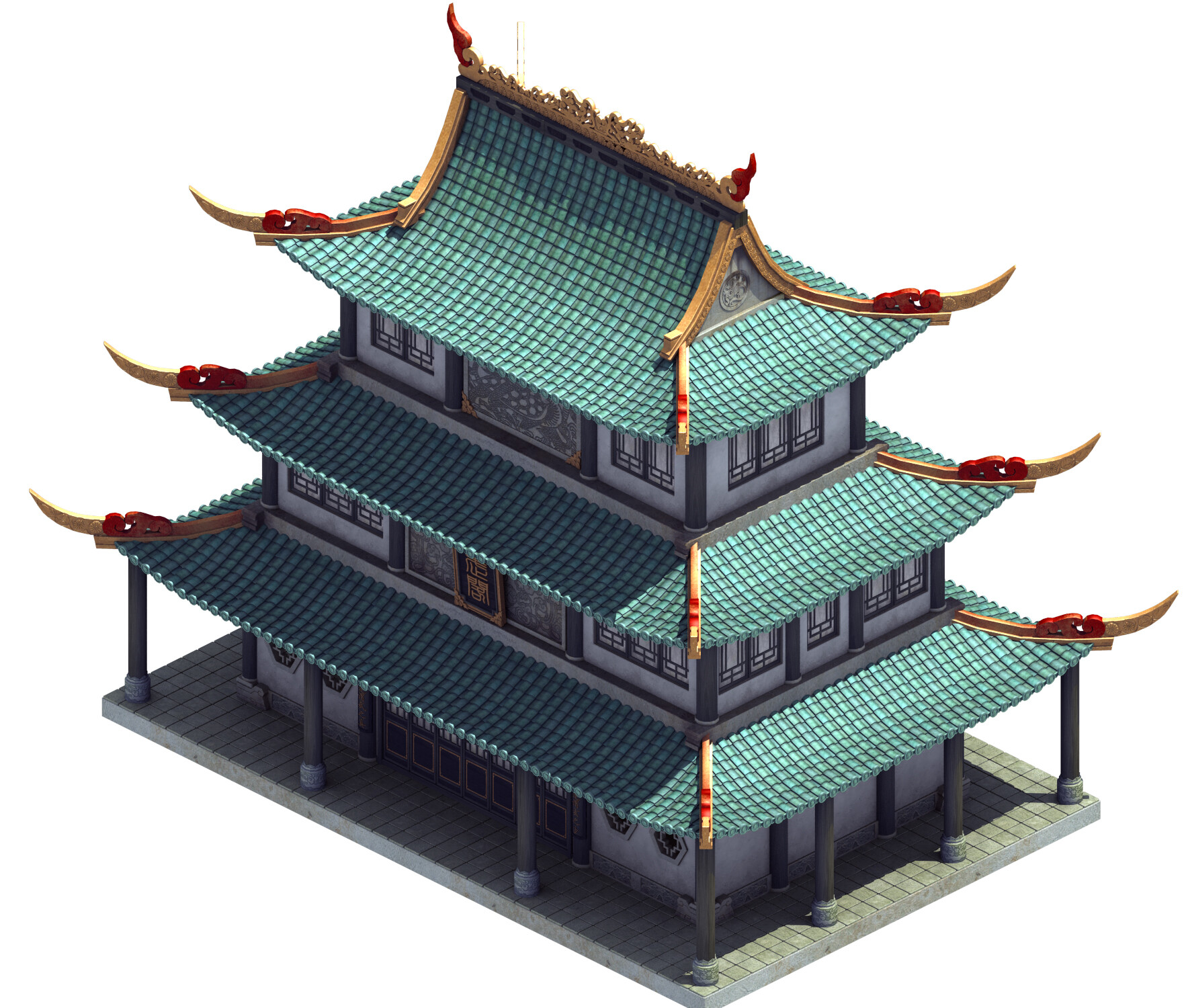 ArtStation - Xuanwu Hall 32 | Game Assets