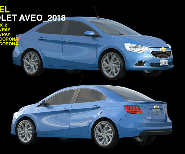 ArtStation - Chevrolet Aveo 2018 - 3D Model. Twinmotion, Max, Vray ...