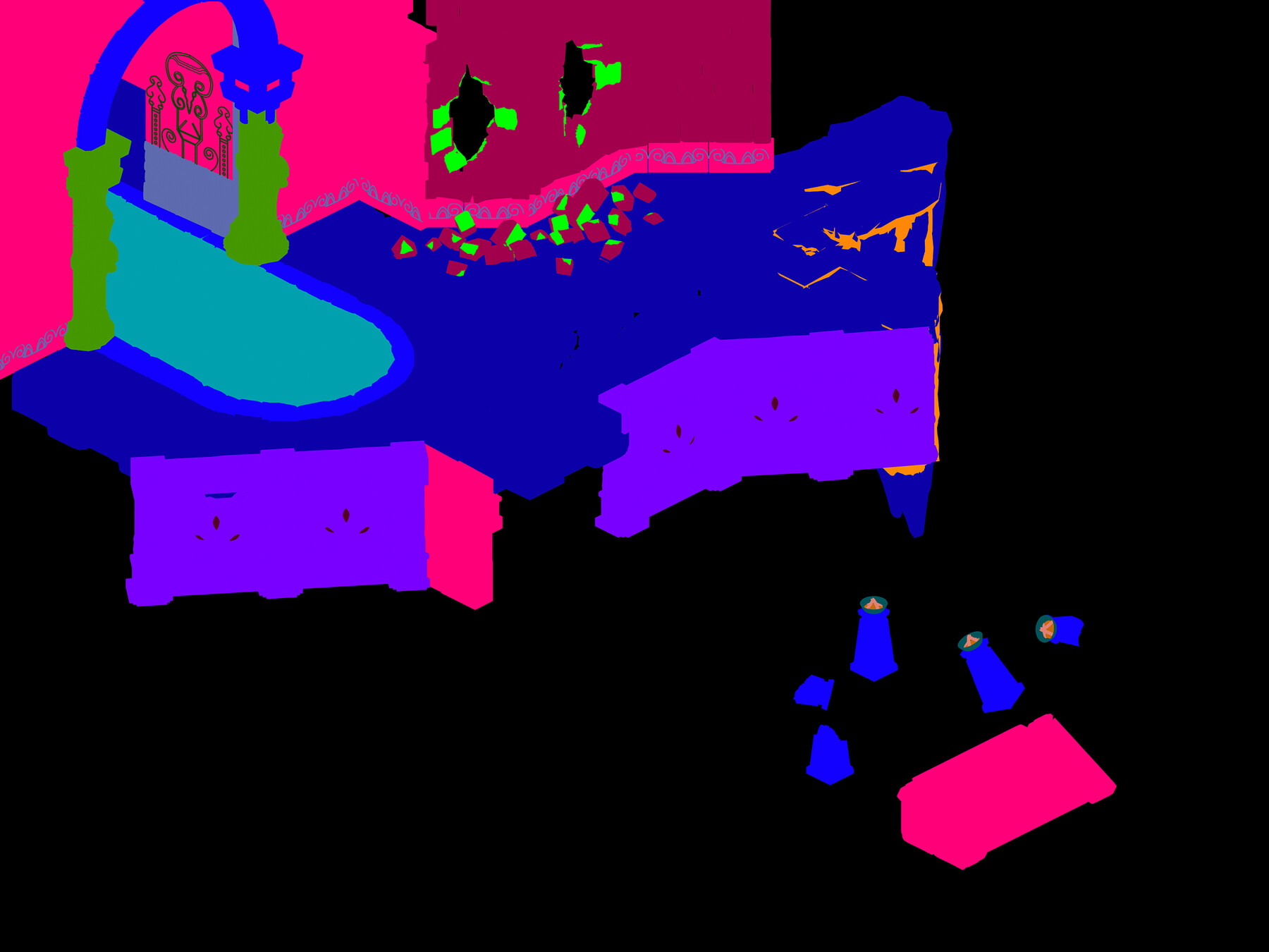 ArtStation - Magma Rift - Upper Entrance Gate 01 | Game Assets