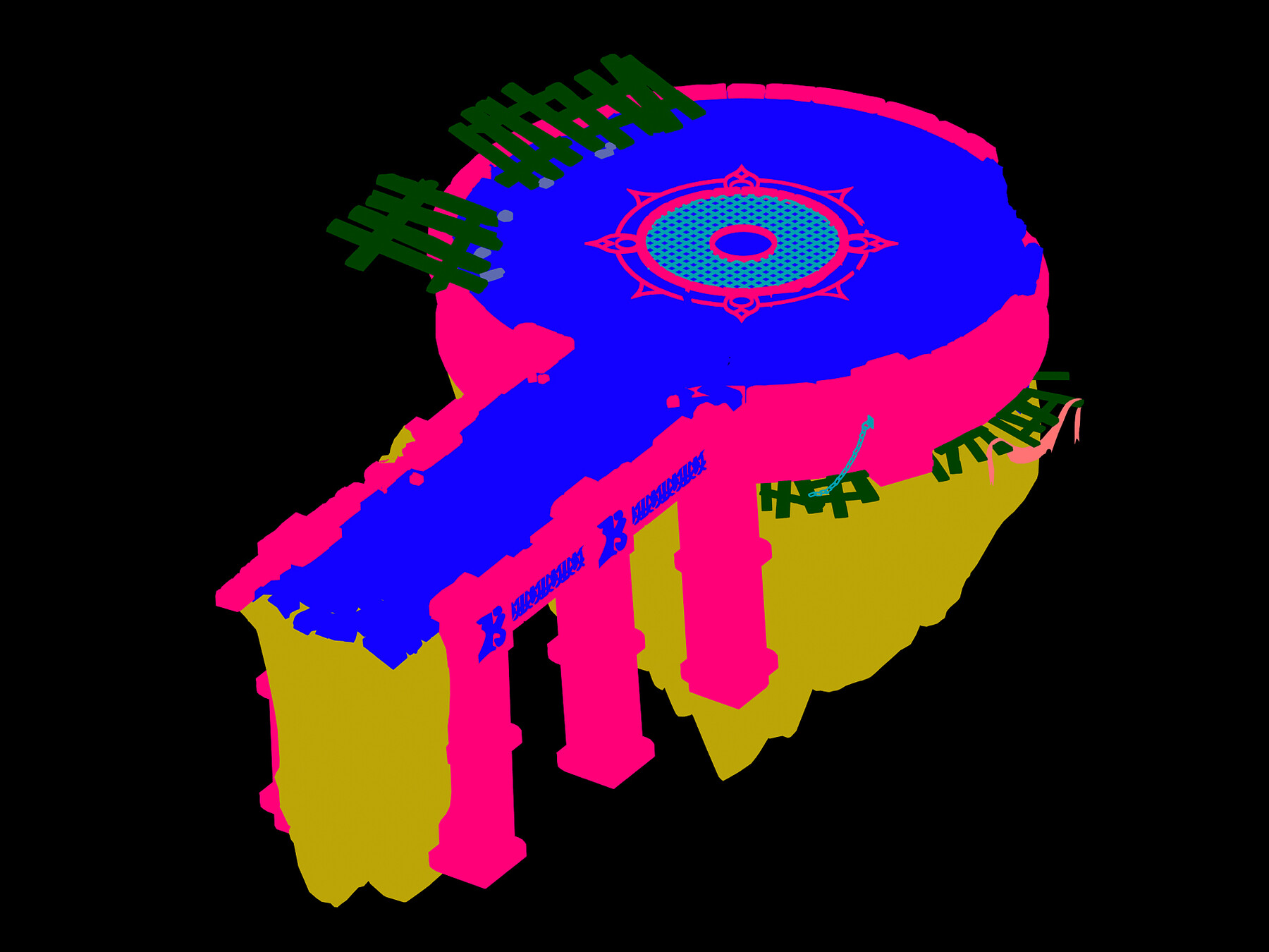 ArtStation - Magma Rift - Round Platform 01 | Game Assets
