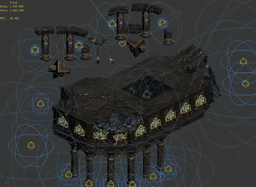 ArtStation - Magma Rift - Pillar Platform 01 | Game Assets