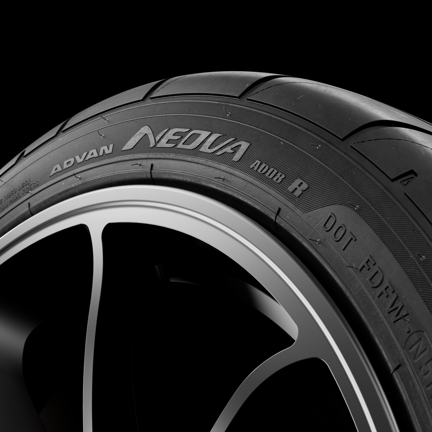 ArtStation - Yokohama Advan Neova AD08 R (Real World Details) Dusty ...