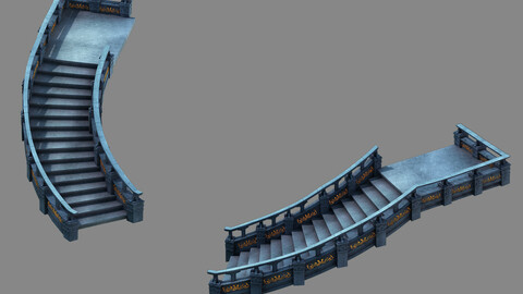 ArtStation - Moon City - Stairs | Game Assets