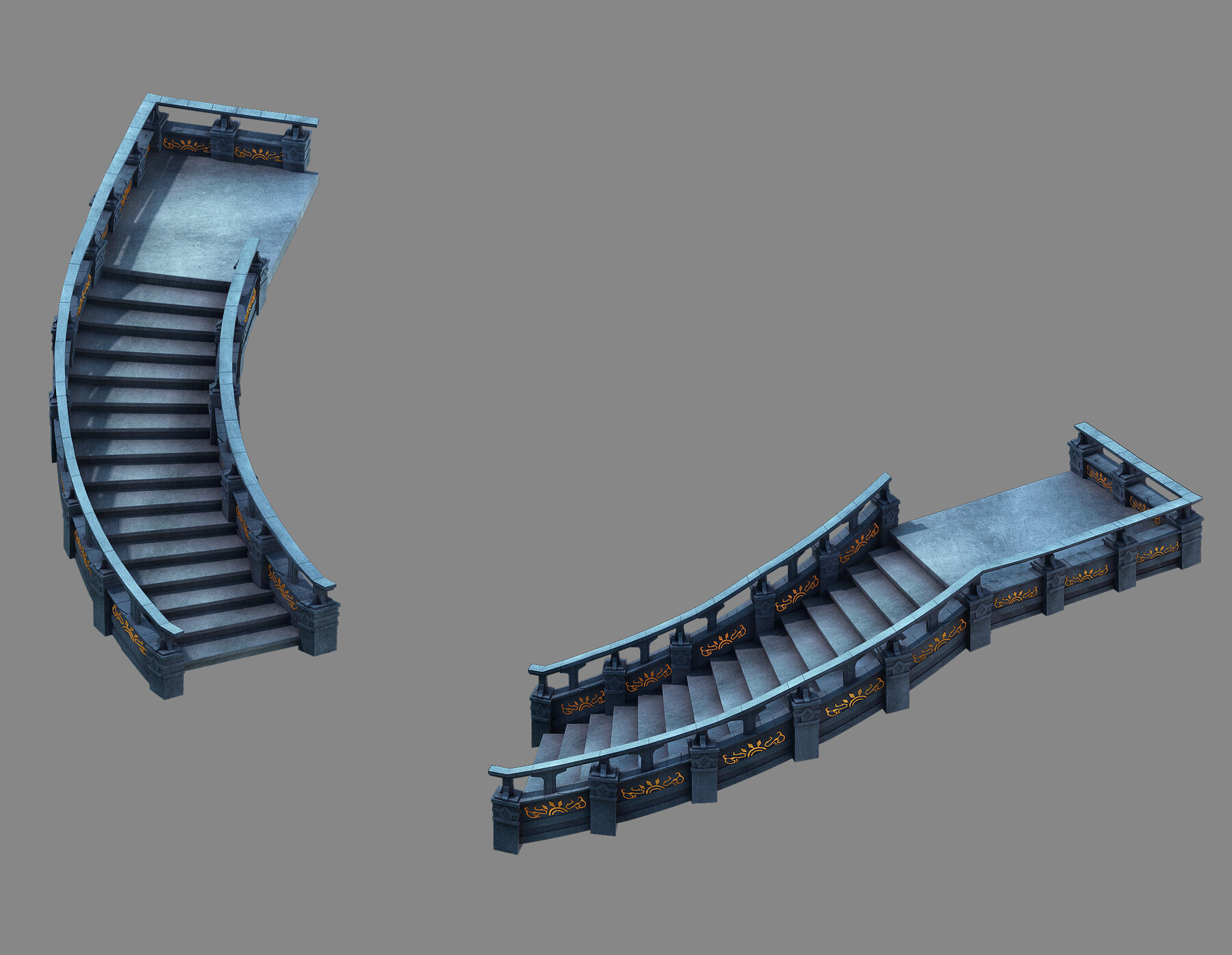 ArtStation - Moon City - Stairs | Game Assets