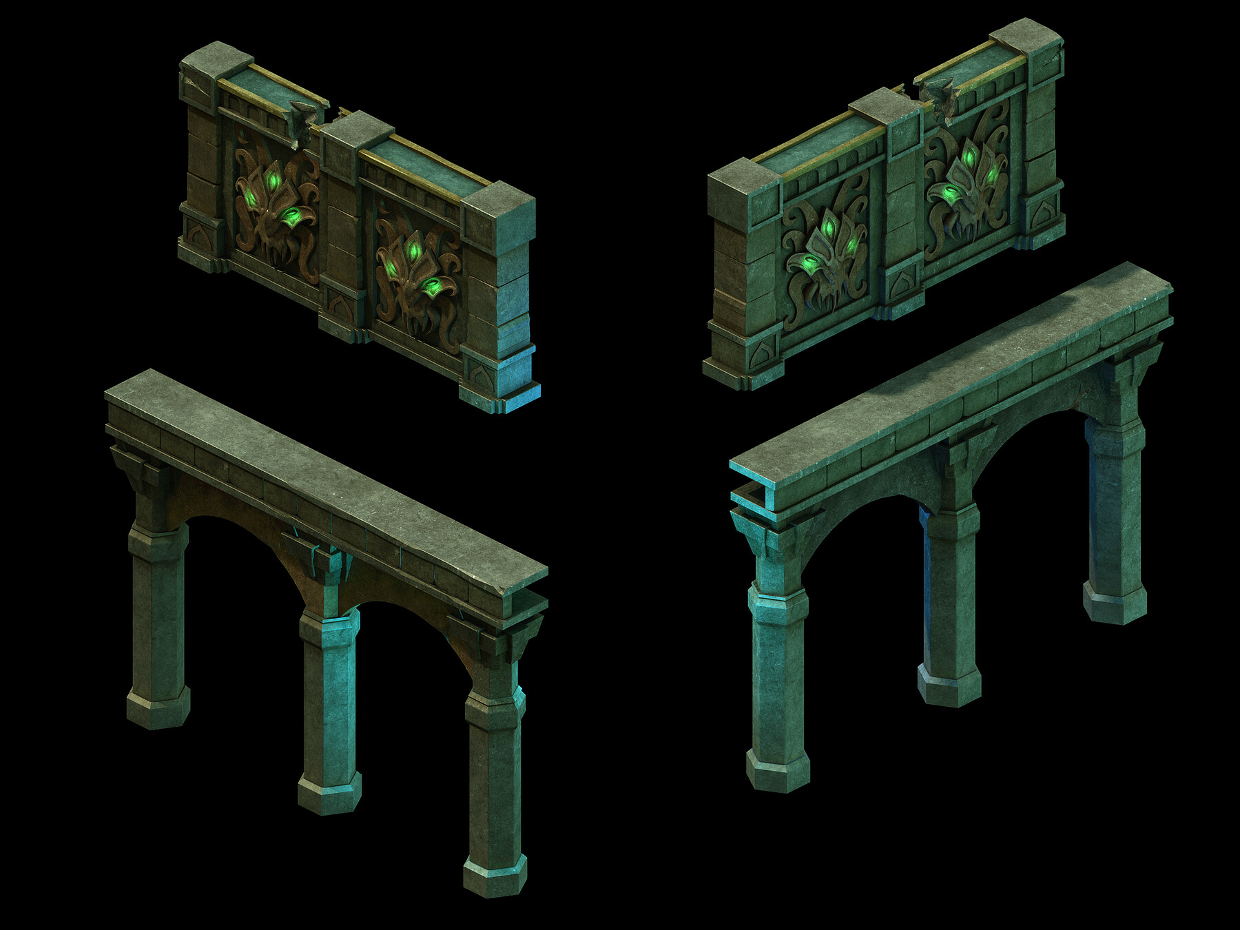 ArtStation - Funeral Place - Wall 32 | Game Assets