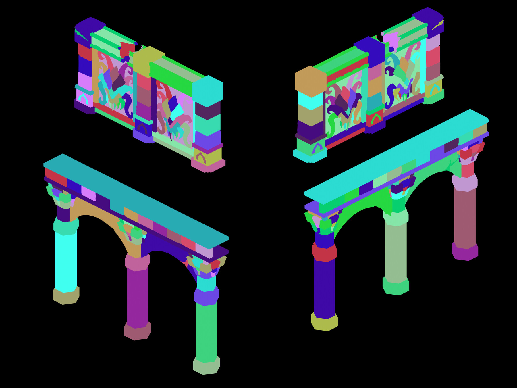 ArtStation - Funeral Place - Wall 32 | Game Assets