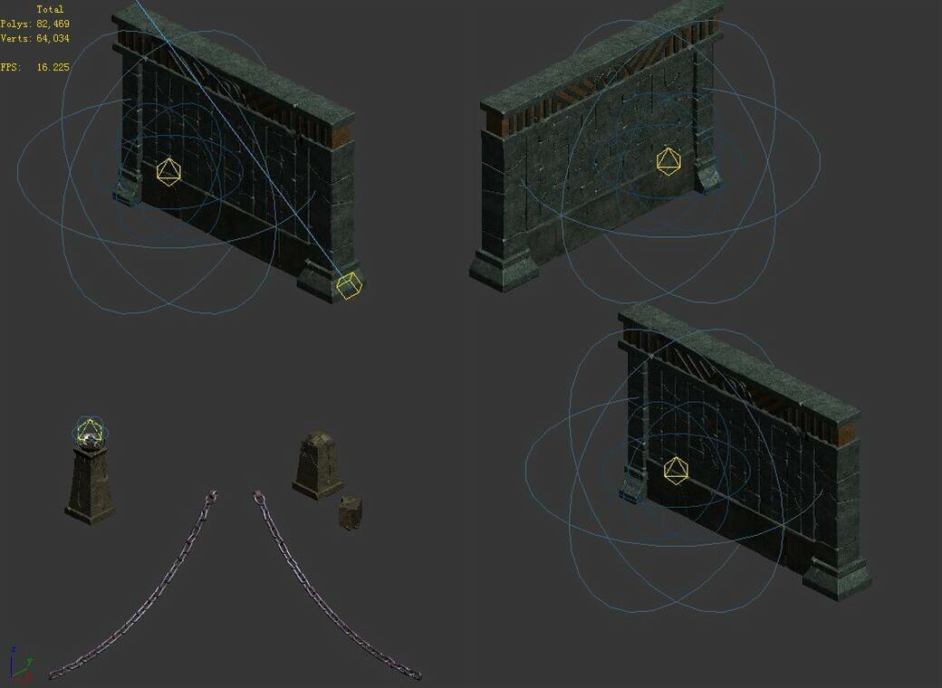 ArtStation - Funeral Place - Wall 01 | Game Assets