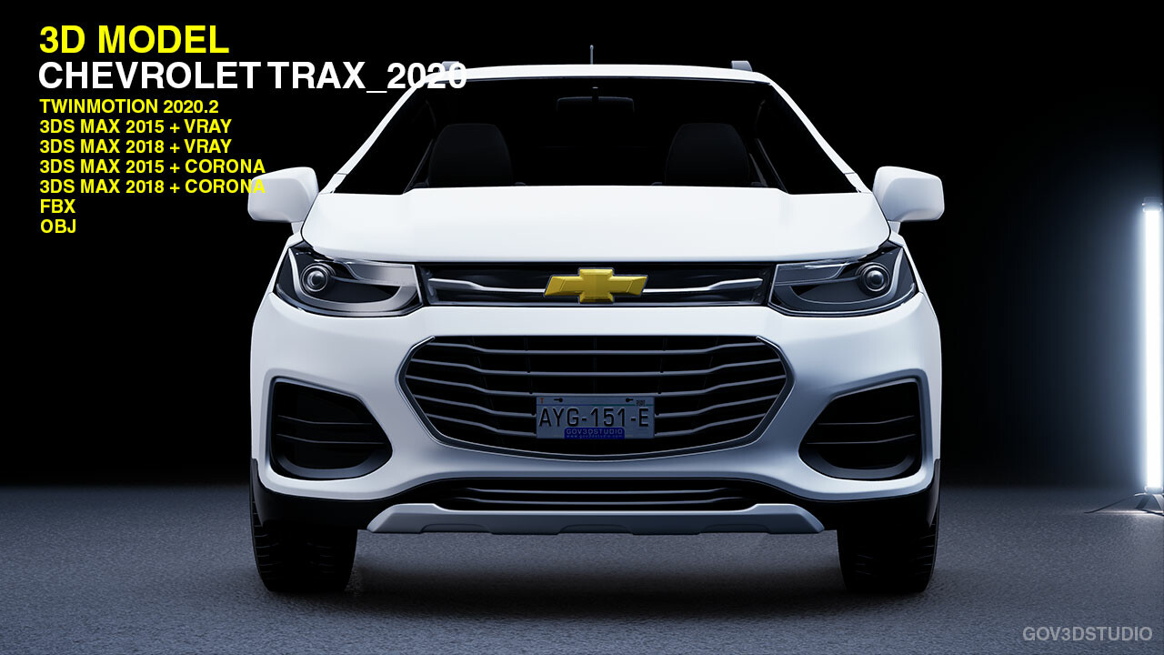 ArtStation - Chevrolet Trax 2020 - 3D Model. Twinmotion, Max, Vray ...
