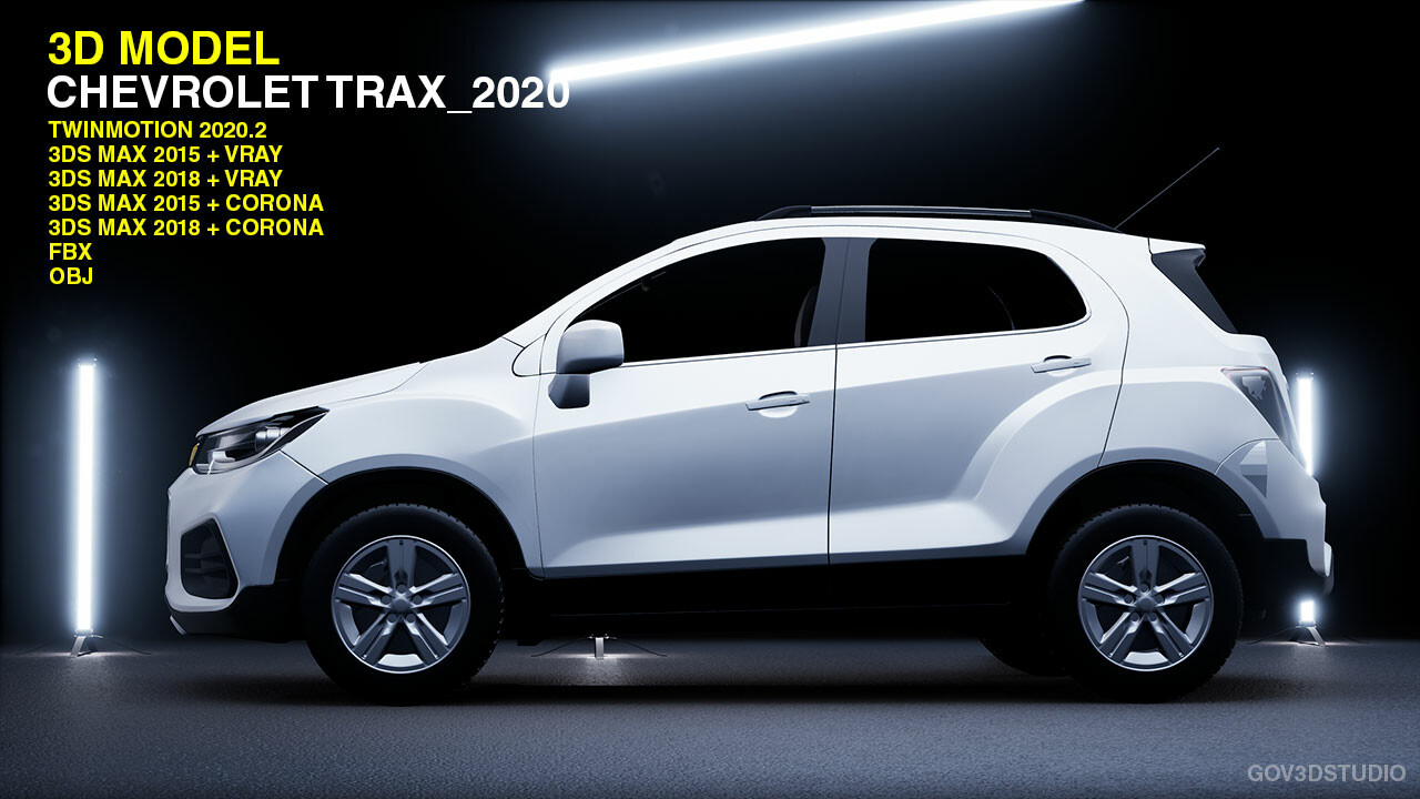 ArtStation - Chevrolet Trax 2020 - 3D Model. Twinmotion, Max, Vray ...