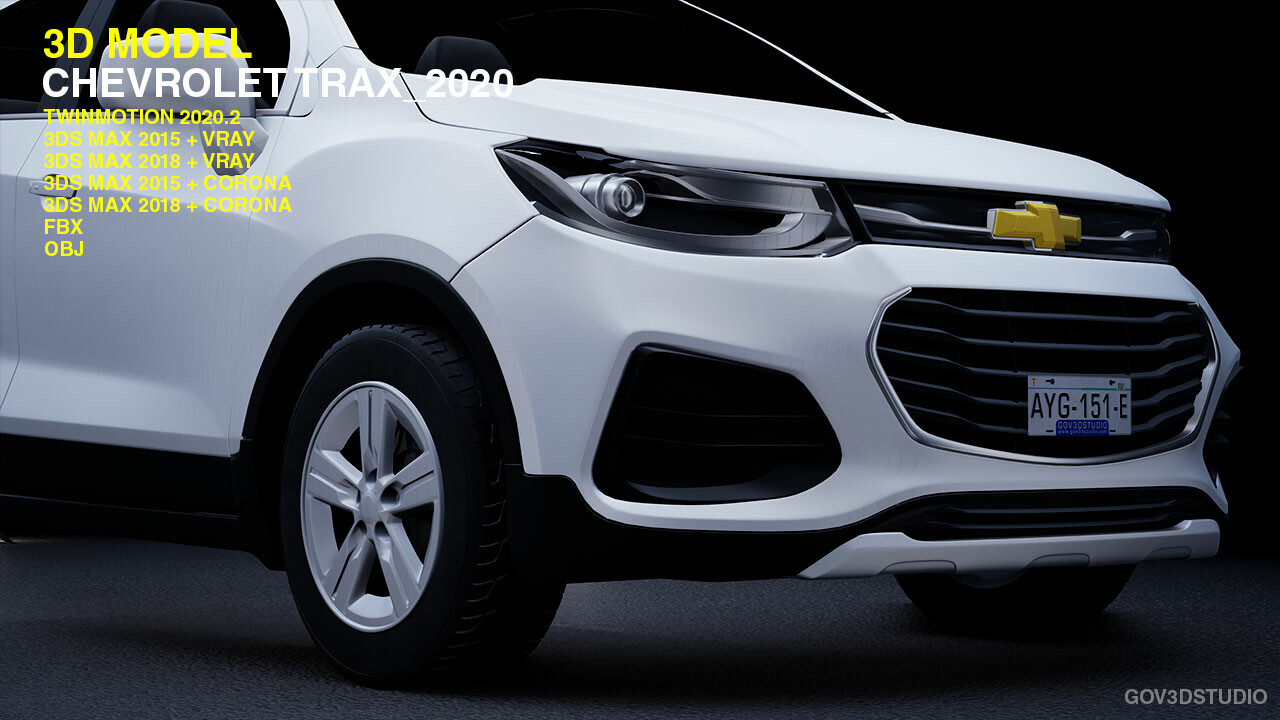 ArtStation - Chevrolet Trax 2020 - 3D Model. Twinmotion, Max, Vray ...