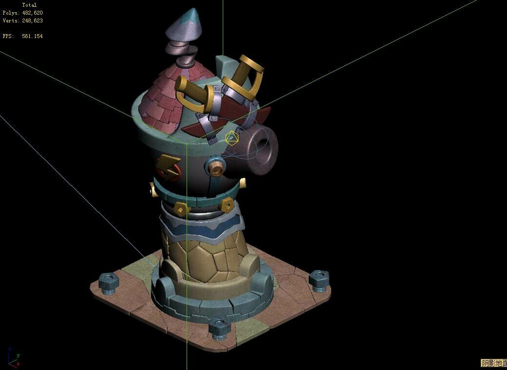 ArtStation - Combat tower normal state | Resources