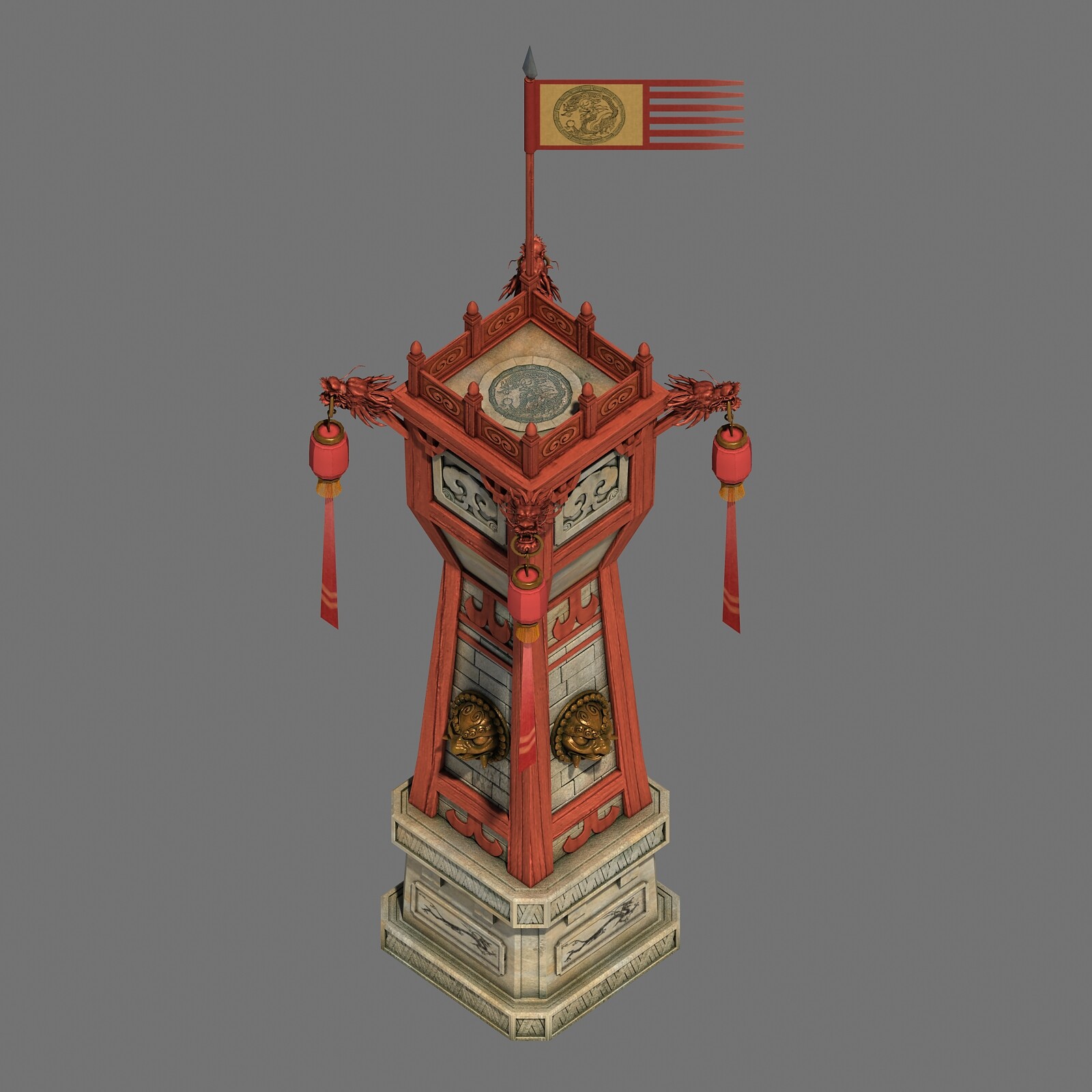 ArtStation - War Building - Command Tower 02 | Game Assets