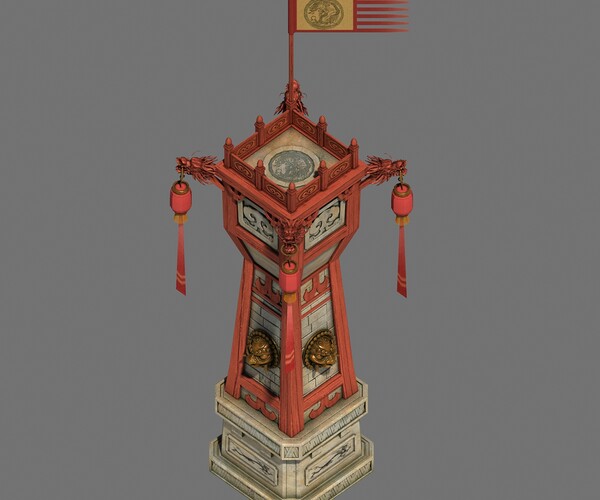 ArtStation - War Building - Command Tower 02 | Game Assets