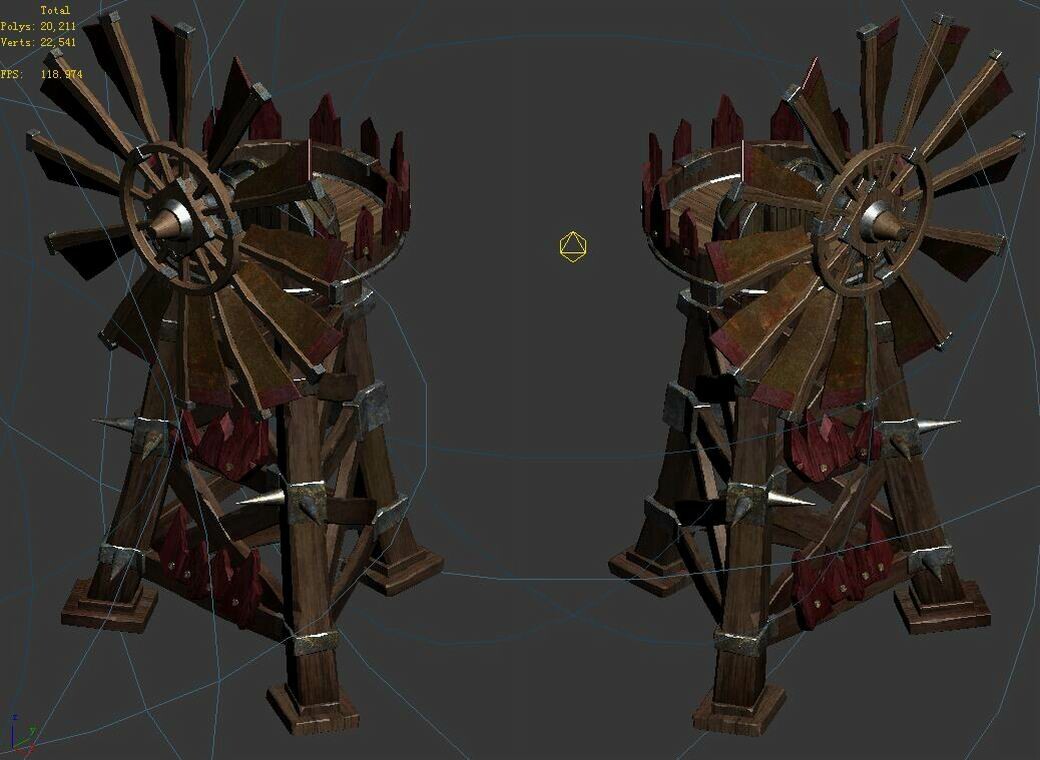 ArtStation - Steam Harbour - Camp Windmill 01 | Game Assets