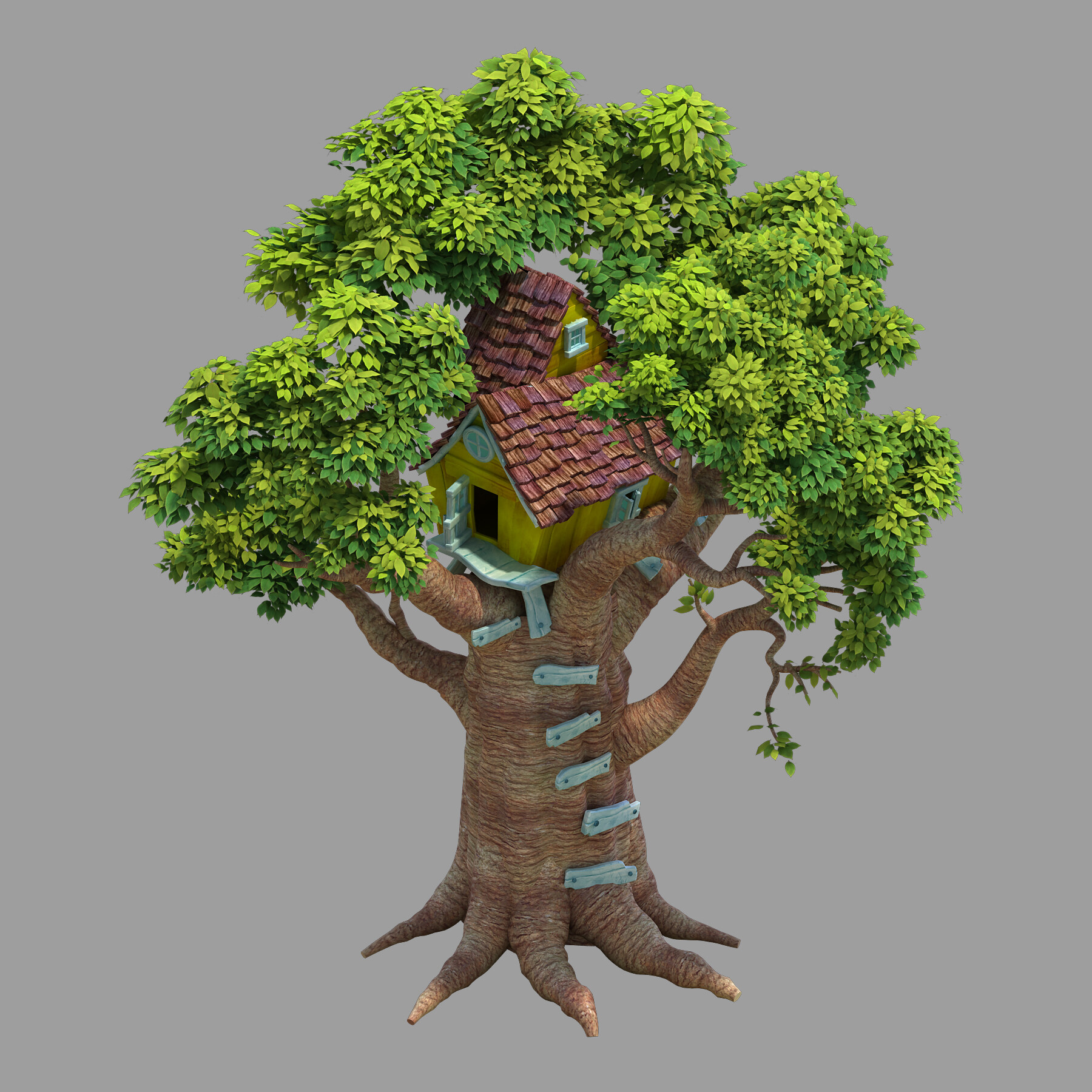 ArtStation - Plant - Tree House - Building 01 | Game Assets