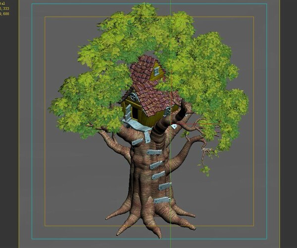 ArtStation - Plant - Tree House - Building 01 | Game Assets