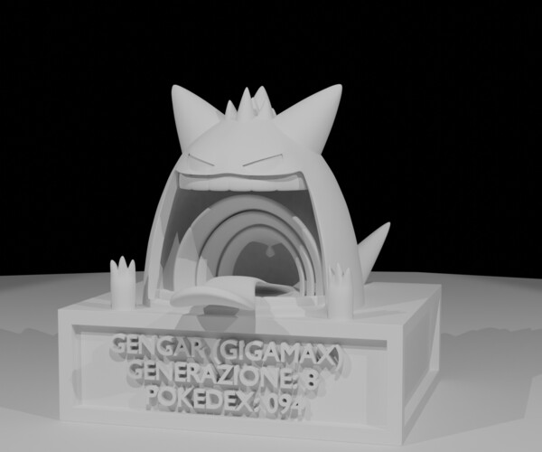ArtStation - Gengar Gigamax 3D model for animation or 3D print | Resources