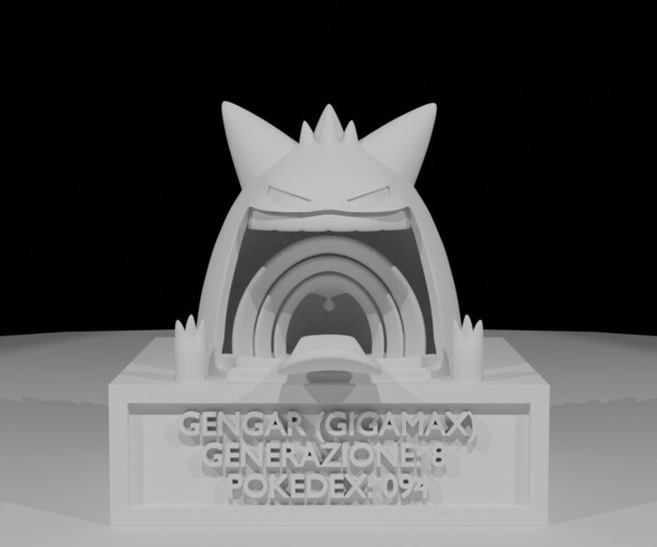 ArtStation - Gengar Gigamax 3D model for animation or 3D print | Resources