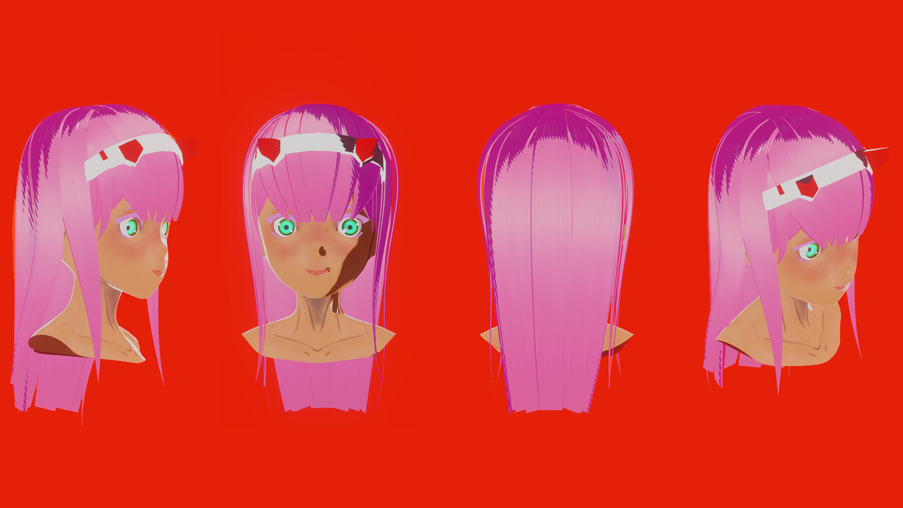 ArtStation - Hair Pack (10 models) | Game Assets