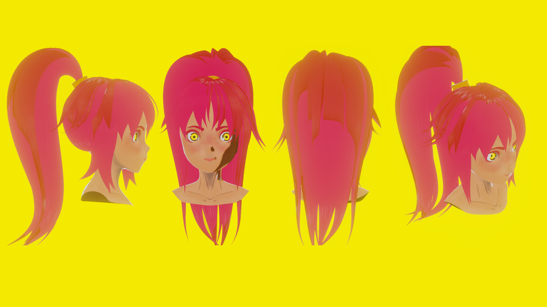 ArtStation - Hair Pack (10 models) | Game Assets