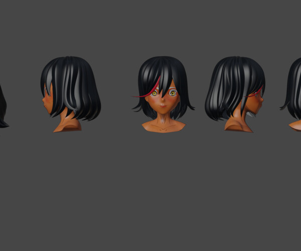 ArtStation - Hair Pack (10 models) | Game Assets