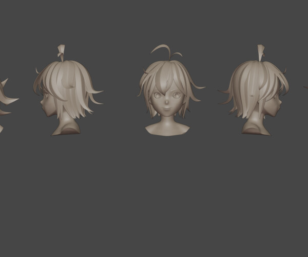 ArtStation - Hair Pack (10 models) | Game Assets